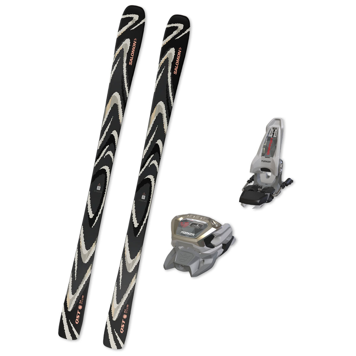 2026 Salomon QST 94 Black + Marker Griffon 13 ID Bindings - BUNDLE DEA ...