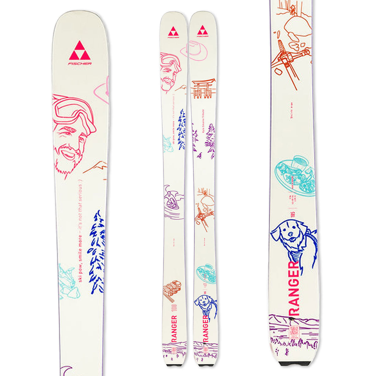 2025 Fischer Ranger 108 - Kyle Smaine Tribute Skis – Ski Town All-Stars