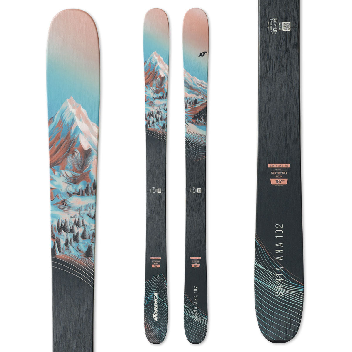 2026 Nordica Santa Ana 102 + Marker Squire 11 Bindings - BUNDLE DEAL ...